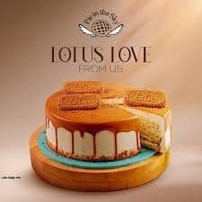 Lotus Cream Cake - Pie in the Sky - Khadim Gift Service
